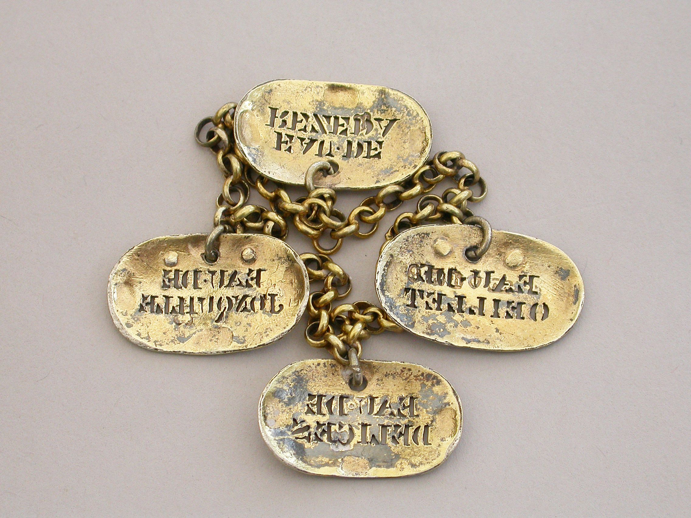 Rare Set of 4 George IV Silver-Gilt Boudoir Labels by Thomas & James ...