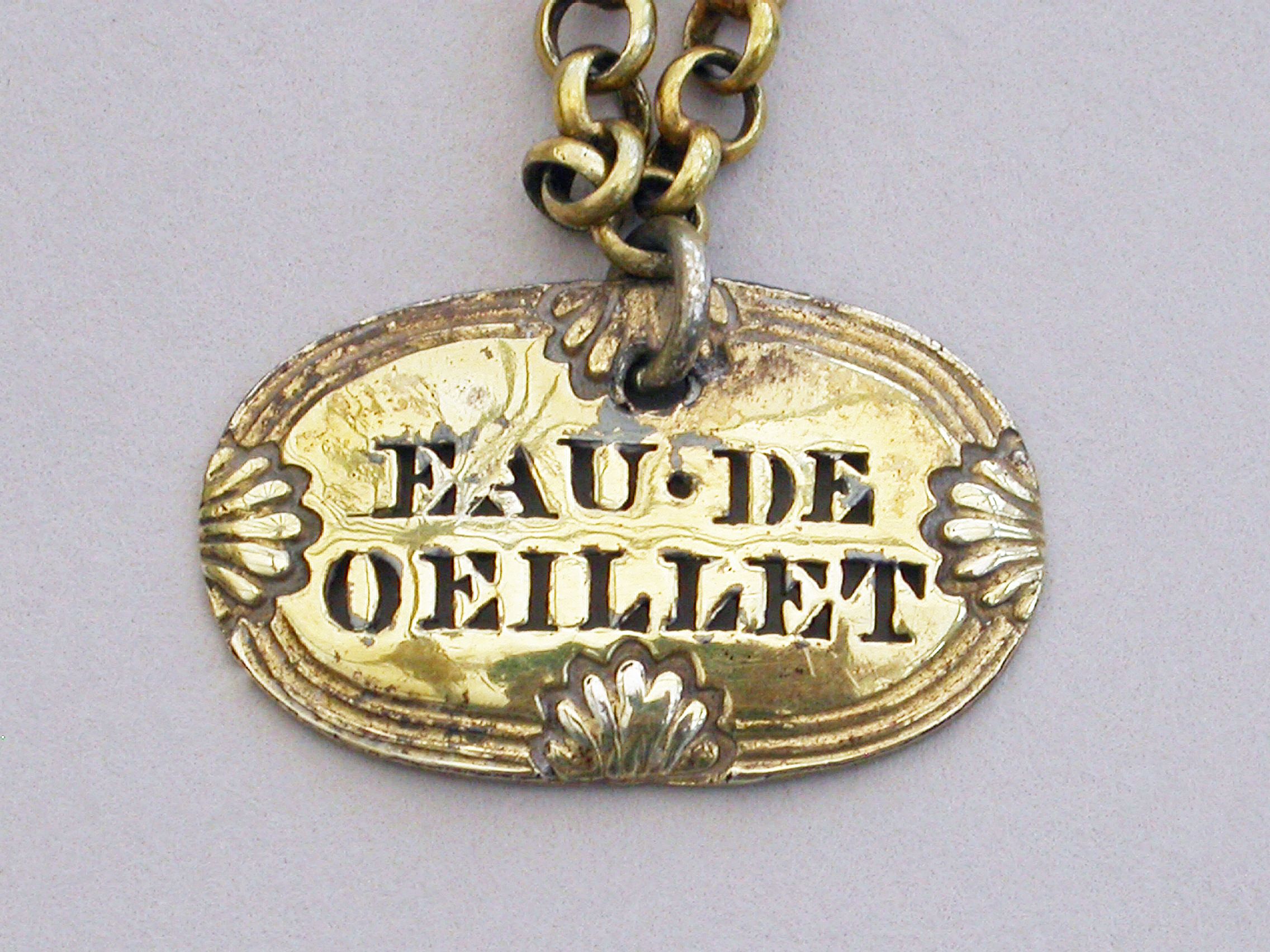 Rare Set of 4 George IV Silver-Gilt Boudoir Labels by Thomas & James ...
